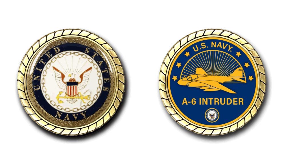US Navy A-6 Intruder Challenge Coin Officially Licensed