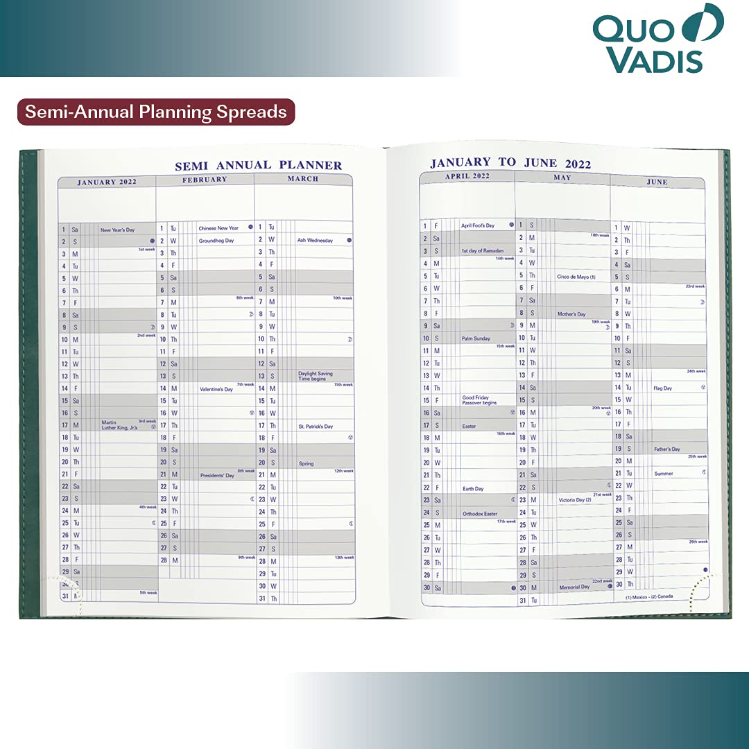 Quo Vadis 2023 Refill For Space 24 Planner - Appointment Organizer and Business Journal