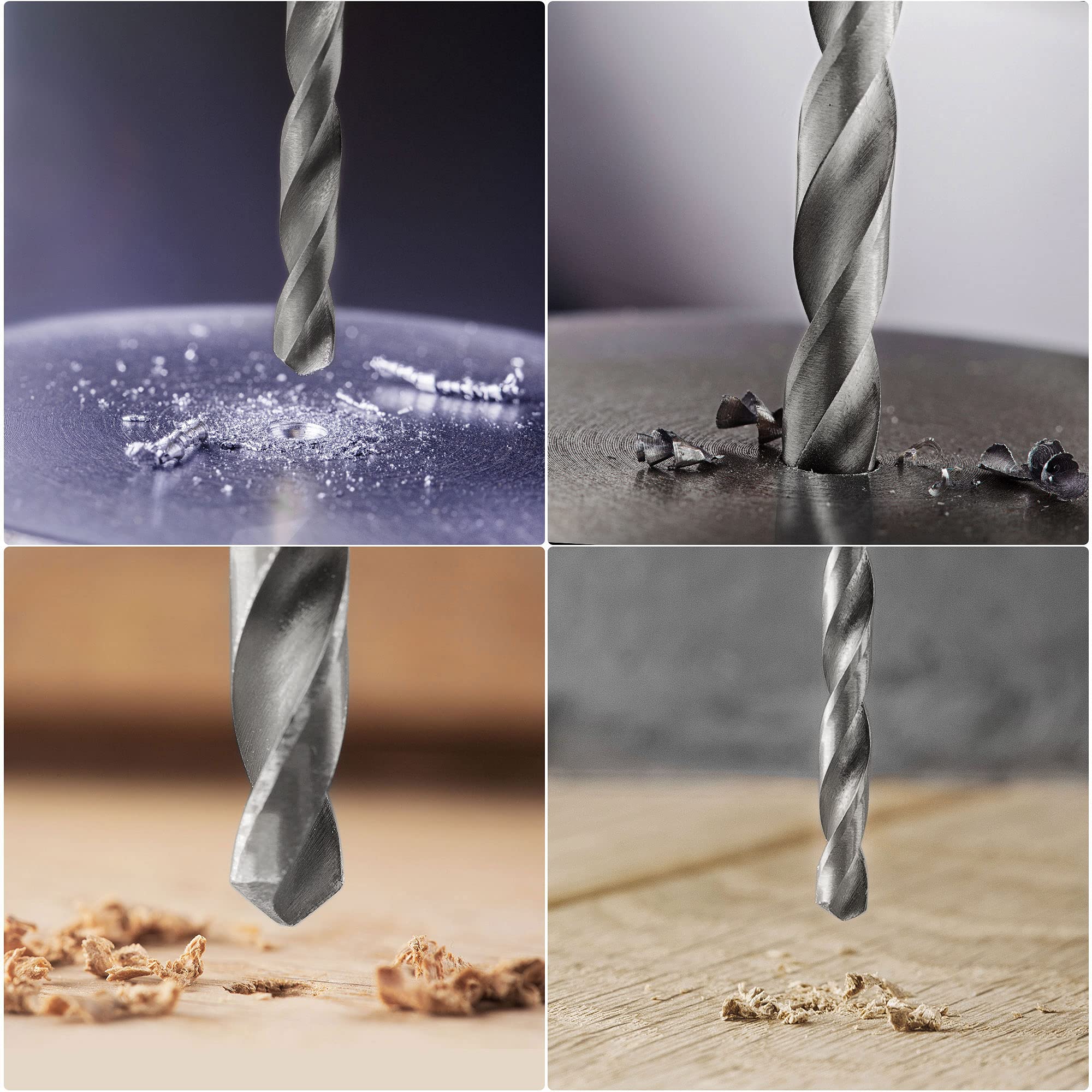 uxcell HSS(High Speed Steel) Straight Shank Jobber Twist Drill Bit 3mm Drill Diameter Extension 160mm Length for Hardened Metal Woodwork Plastic Aluminum Alloy 2 Pcs