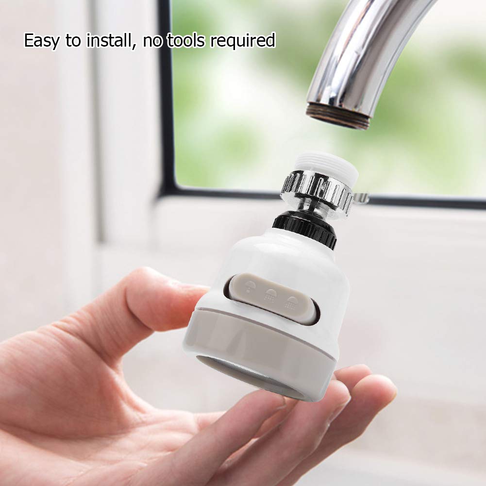 Tap Filter Faucet Water Saving Faucet, 360° Rotatable Adjustables Home Kitchen Flexible Sprayer