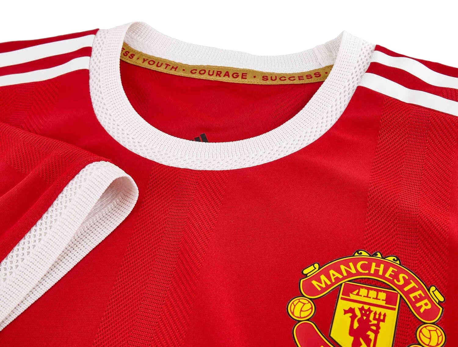 Ronaldo #7 Men's Man United Home Authentic Soccer Jersey 2021/22 (X-Large) Red