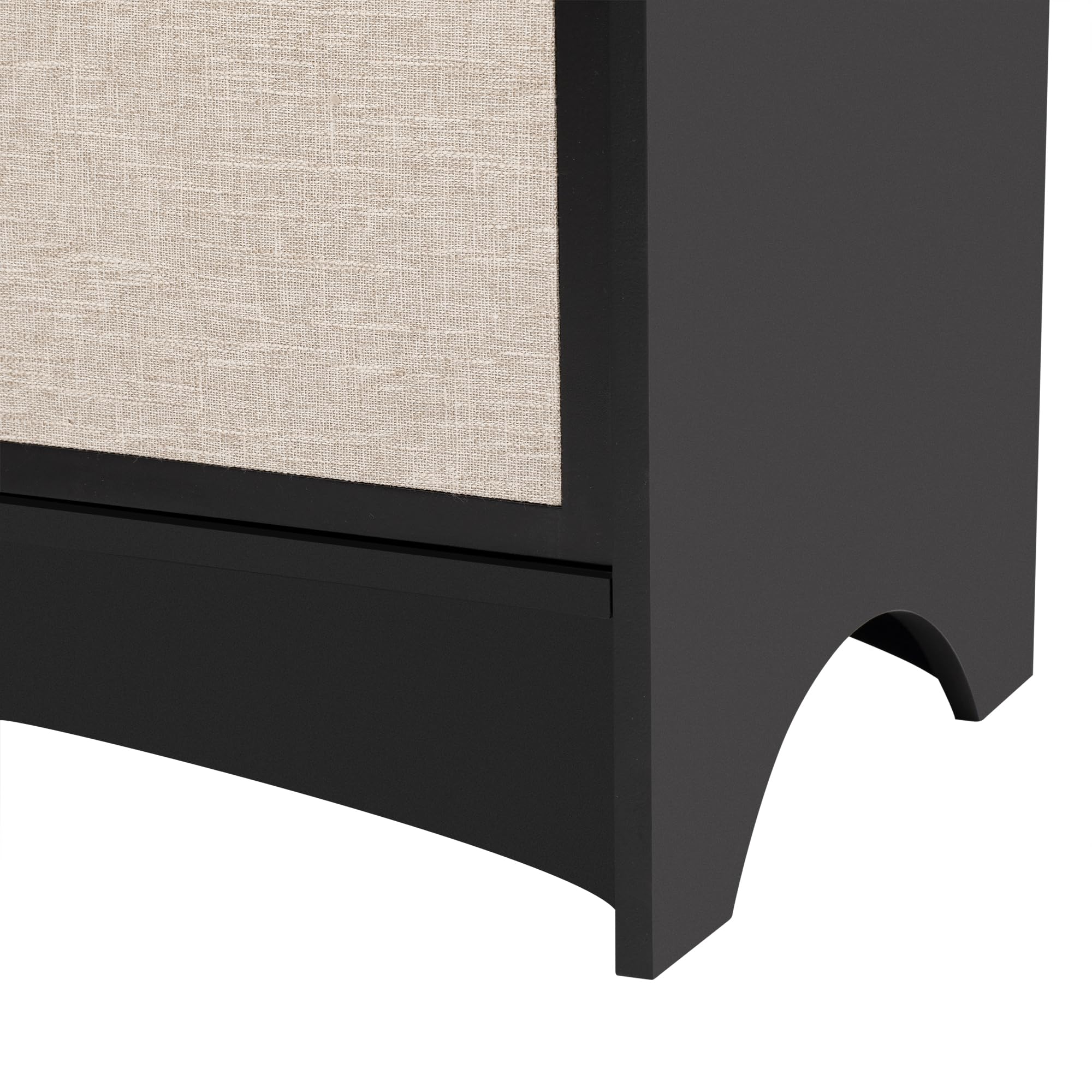 Merax Retro Console Table/Sideboard with Ample Storage, Open Shelves and Drawers, Espresso