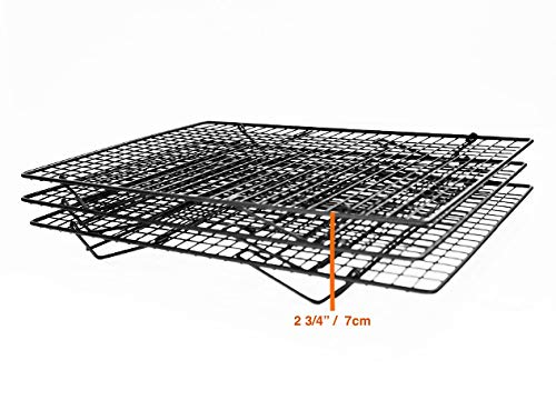 Sunflair Professional Grade 3 Tier Cross Grid Cooling Rack (set of 3)