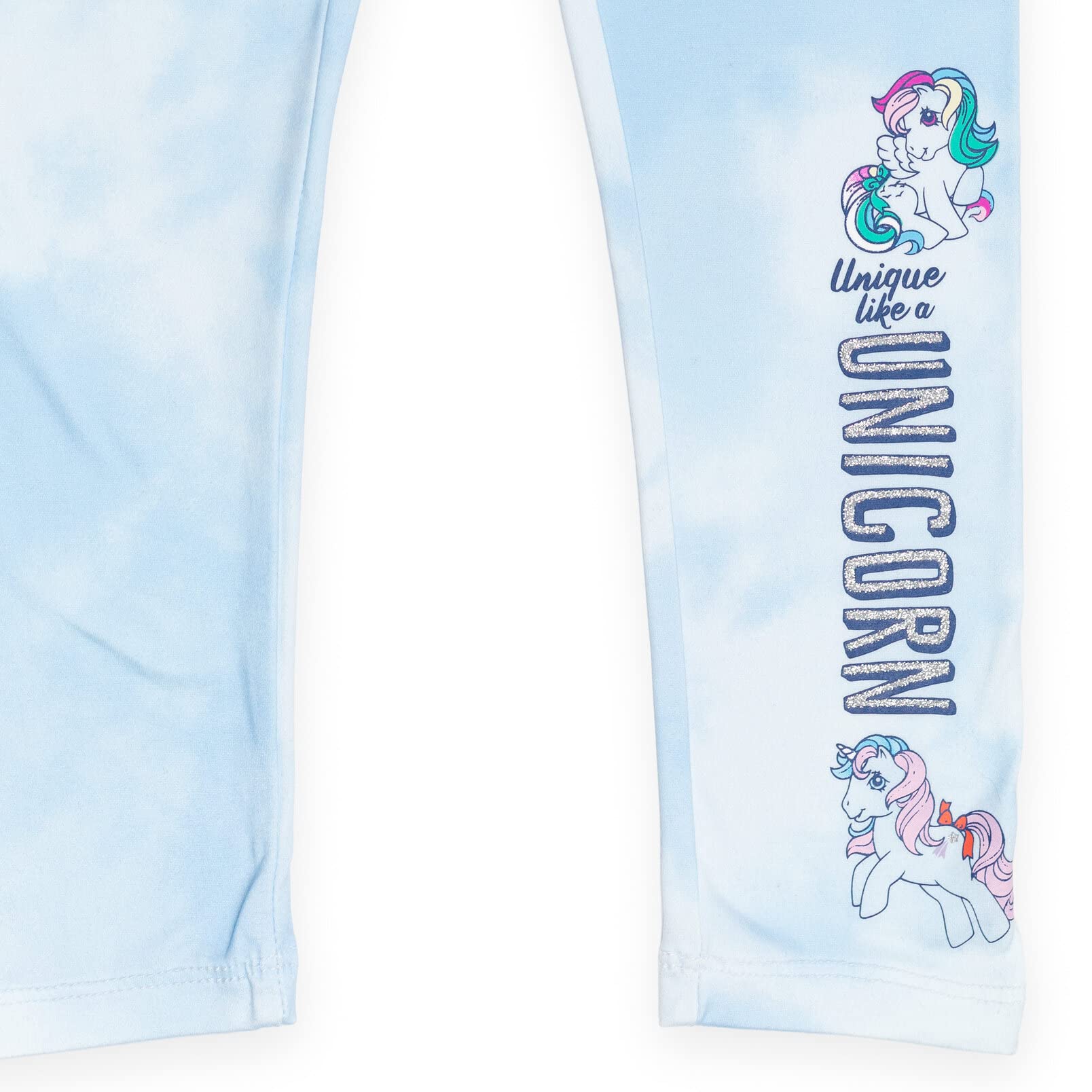 My Little Pony Skydancer Glory Big Girls Ruffle T-Shirt Legging Set White/Blue 14-16