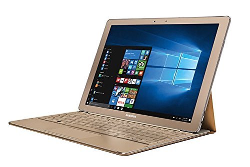 Samsung Galaxy TabPro S SM-W700NZDBXAR 12-Inch 8GB RAM, 256GB SSD WiFi 2-in-1 Tablet with Keyboard case (Gold)
