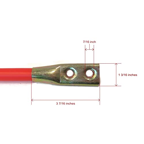 The ROP Shop | Pack of 3 - Set of 36-inch Orange, Snowplow Blade Guide Kit for JThomas Parts W-2036
