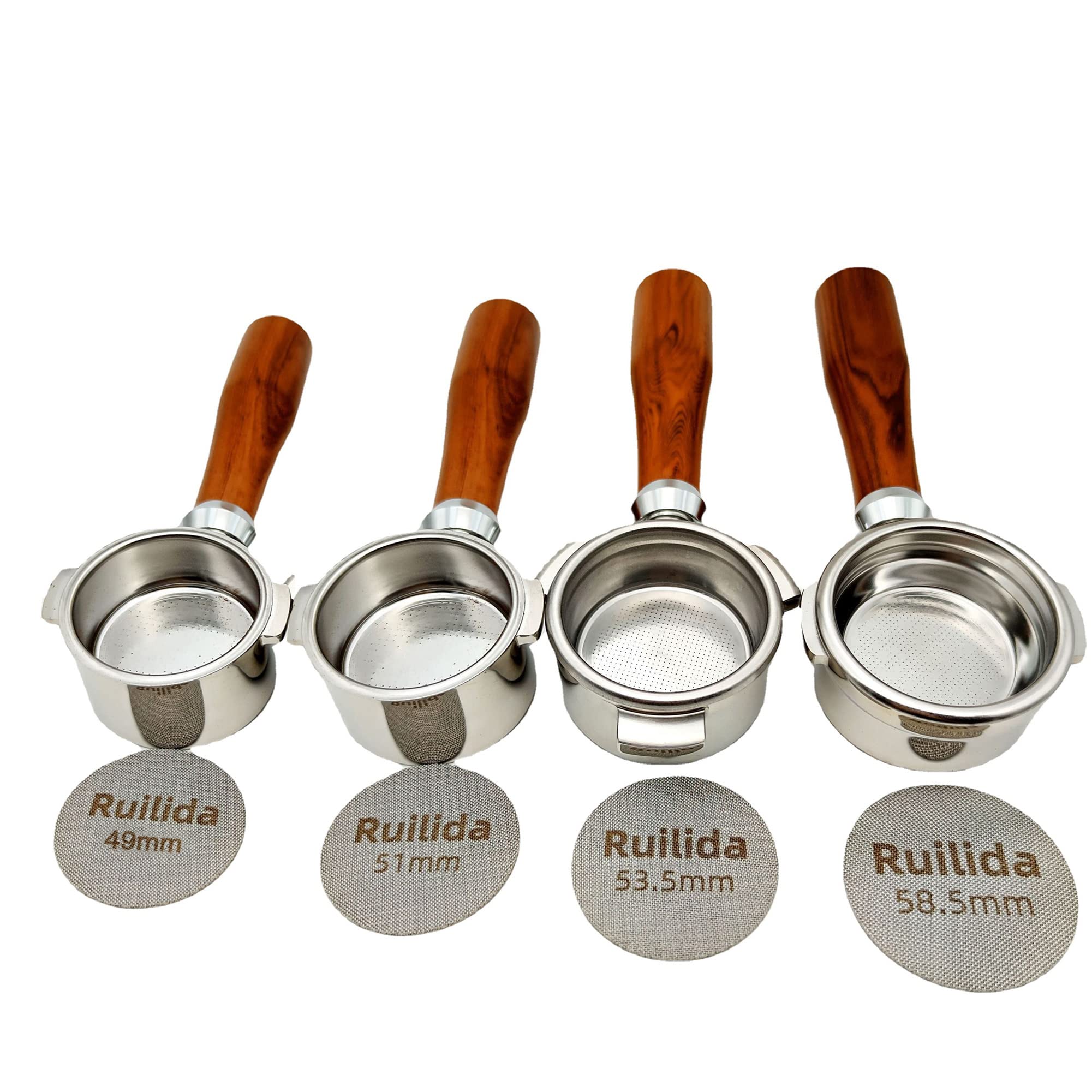 Ruilida Espresso Puck Screen 51mm, Reusable 1.7mm Thickness 150μm 316 Stainless Steel Professional Barista Coffee Filter Mesh Plate for Espresso Portafilter Filter Basket (51mm)