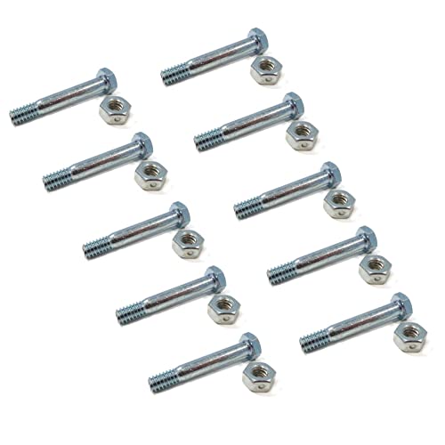 The ROP Shop | Pack of 10 - Shear Pin Bolt & Nut for Stiga 1812-9005-01, 1812900501 Snow Blower