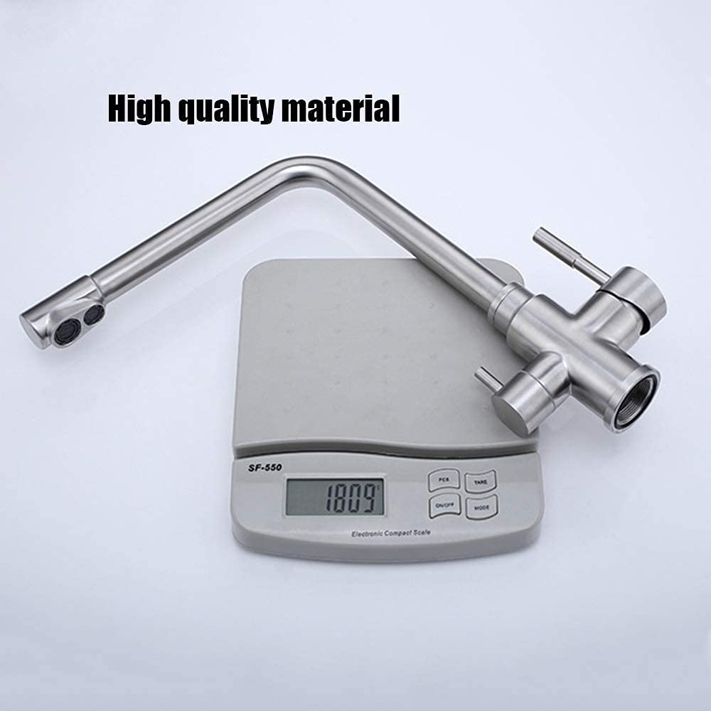 WHLMYH Sink Tap,Kitchen Bathroom Sink Tap,Warm Home Purified Water Kitchen Multifunctional Double Double Tap Water Purifier Drinking Water
