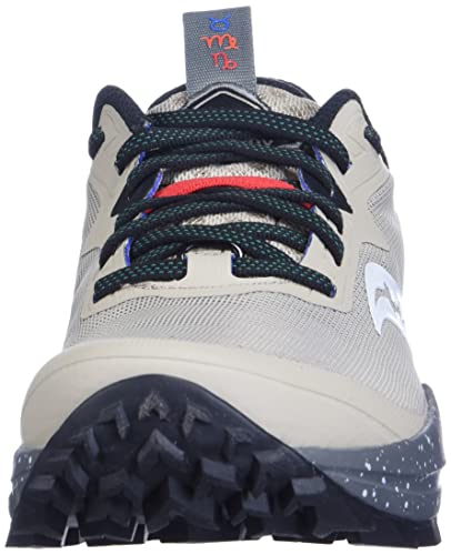Saucony Women's Peregrine 11 Trail Running Shoe, Light Grey/Green, 7.5 M