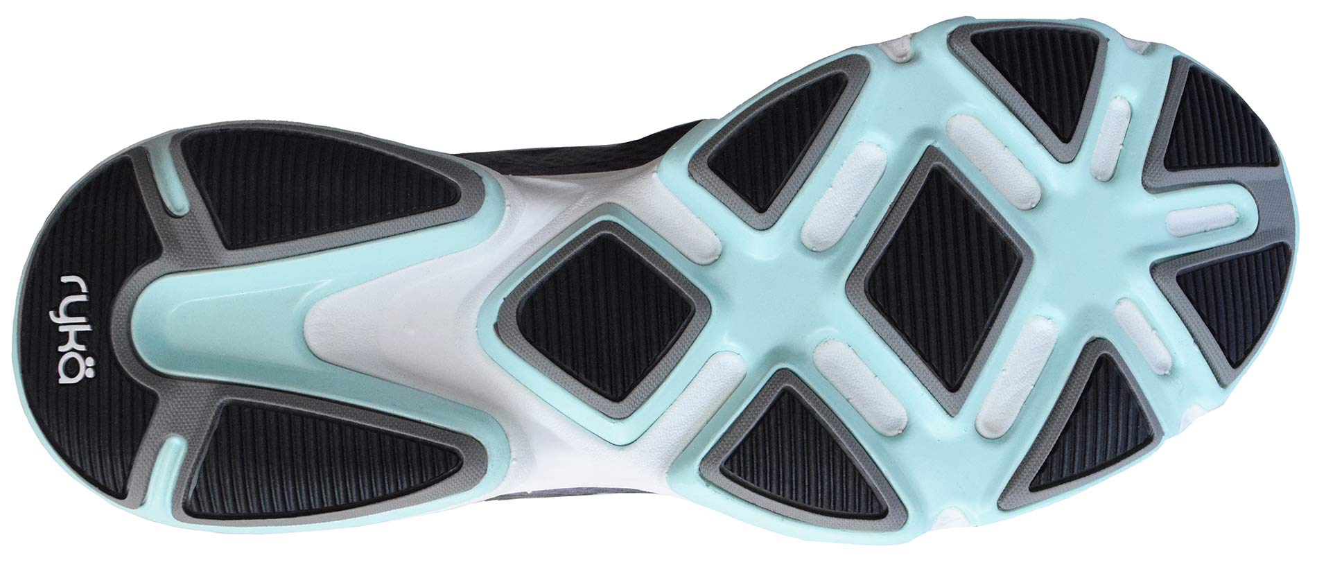 Ryka Women's Devotion Plus 2 Black/Mint Walking Shoe 6 W