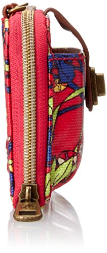 Sakroots Women's Artist Circle Smartphone Crossbody, Hot Pink Flower Power, One Size
