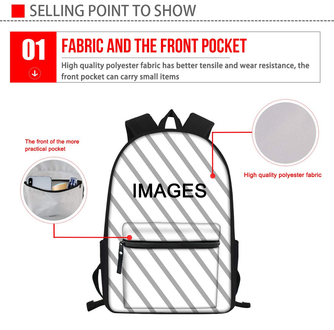 Salabomia Border Collie Backpack School Accessories Backpack Border Collie Bookbag Camp Daypack Rucksack