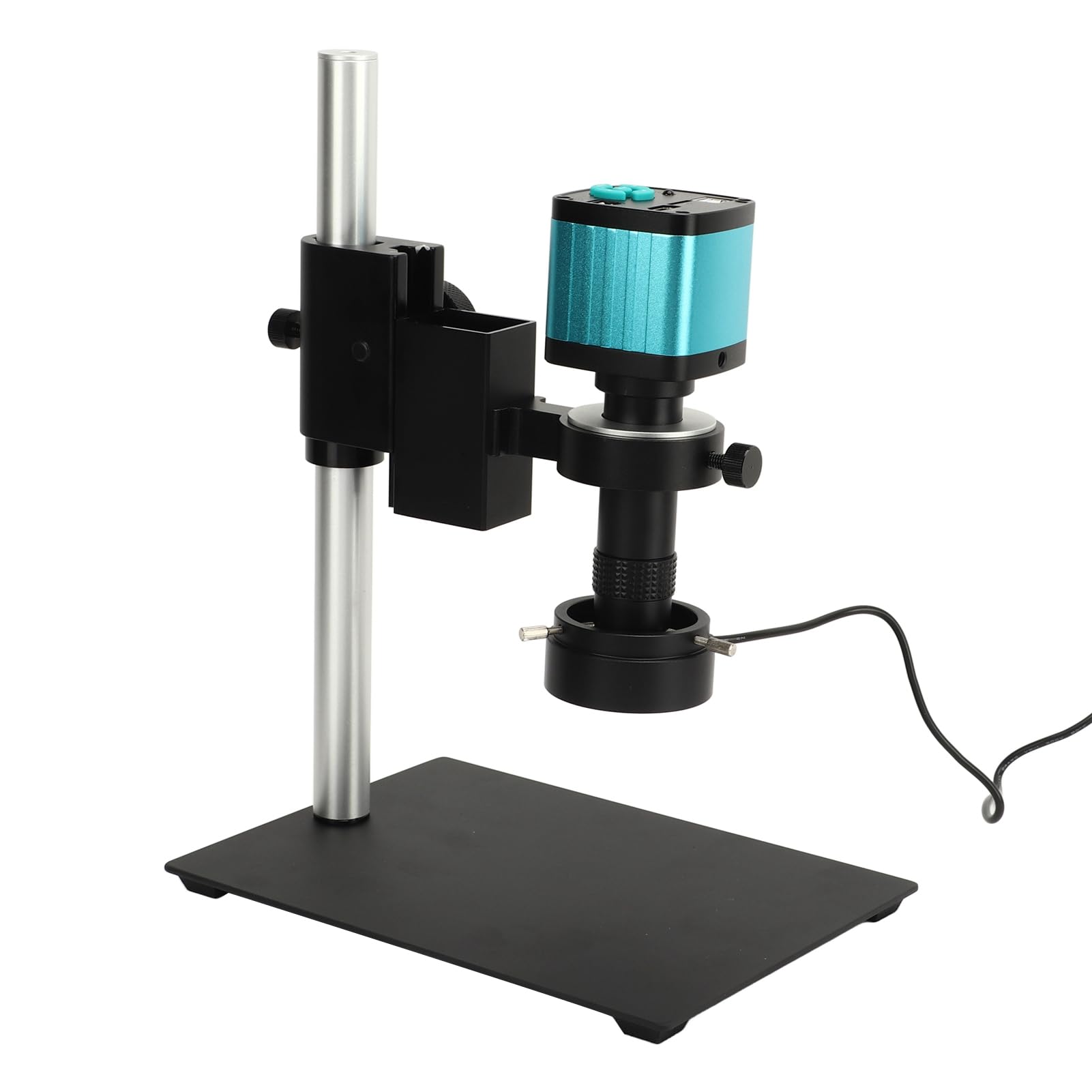 Microscope Camera, USB 2.0 100‑240VAC 400-700nm 2MP Easy Operation Industry Camera for Photo (US Plug)