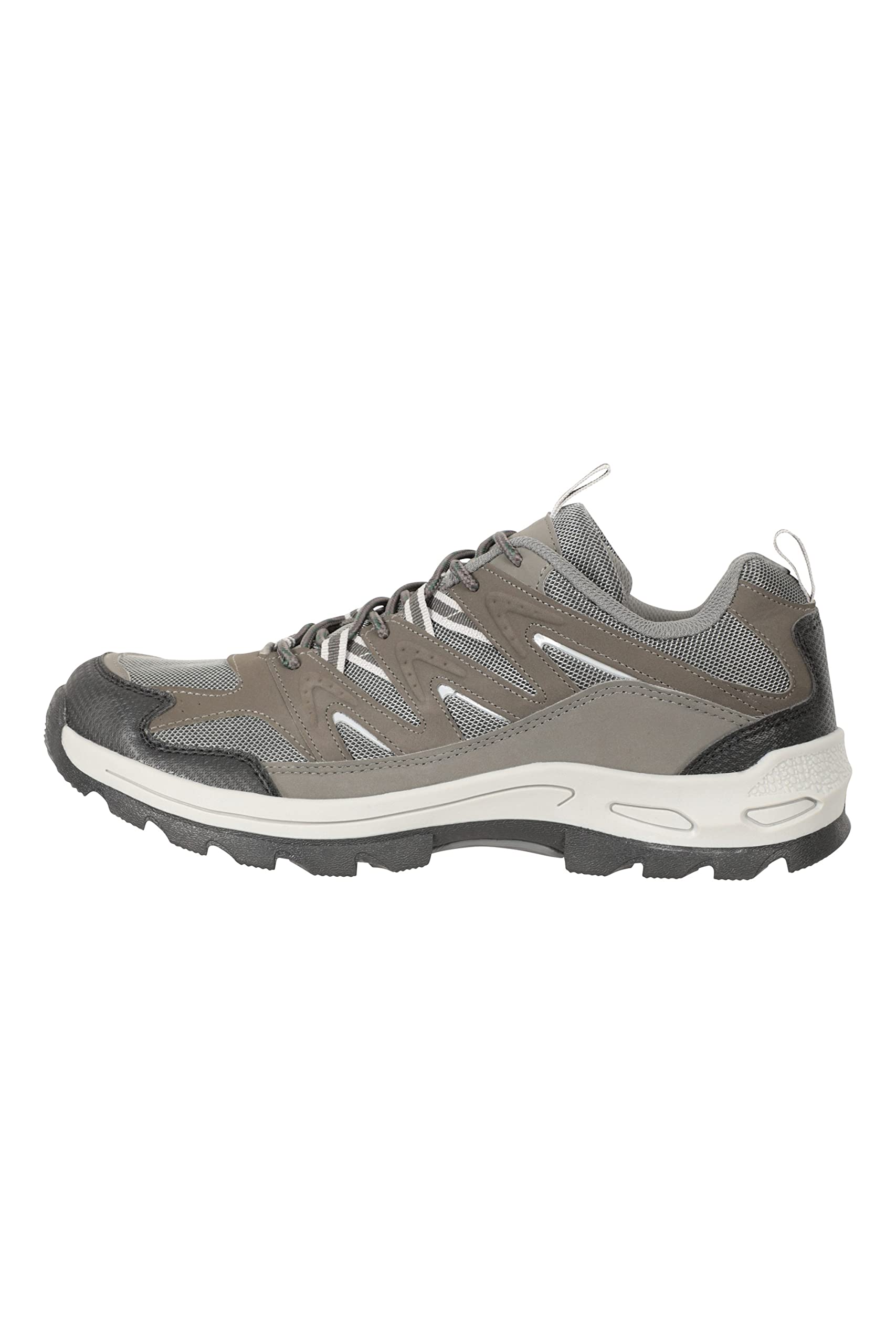 Mountain Warehouse Mens Shoes - Suede Mesh Upper Walking Shoes Dark Grey 10 M US Men