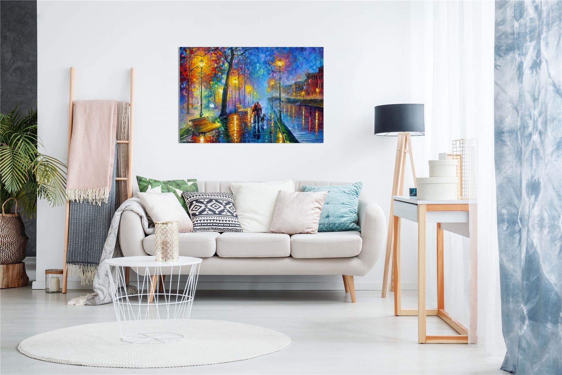 Melody of The Night by Leonid Afremov Canvas Wall Art Picture Print for Home Decor (24x16)