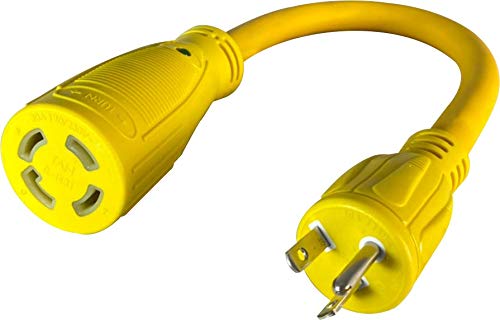 MARVINE CABLE Generator Adapter 20A Plug 5-20P to L14-30R 30A Locking Female 1.5Ft