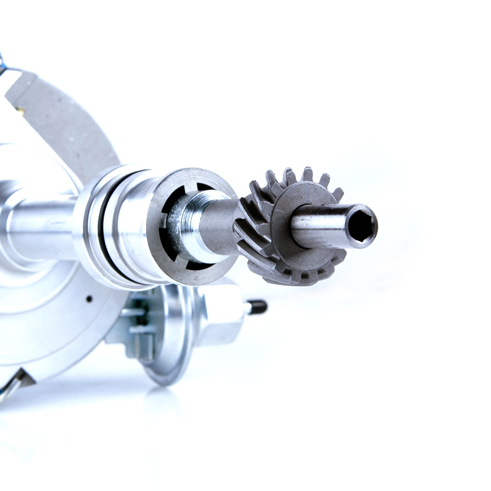 MAS Ignition Distributor w/Cap & Rotor compatible with Ford 351C 351M 400 429 460 HEI 65,000 Volt Coil KA-1046013 PE332U JM6506BL 351CBLHEI0 (BLUE)