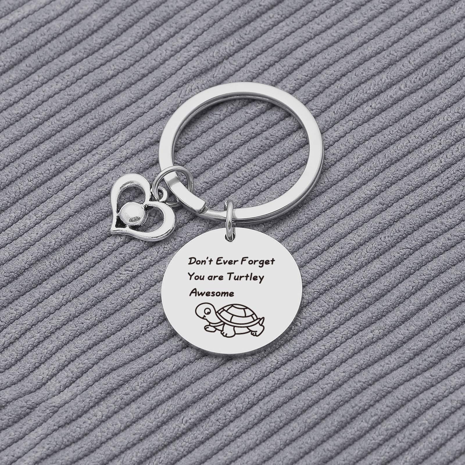 Nothers Turtle Lover Jewelry Inspirational Gift Inspirational Keychain Turtle Lover Gift (Turtle Lover Keychain)