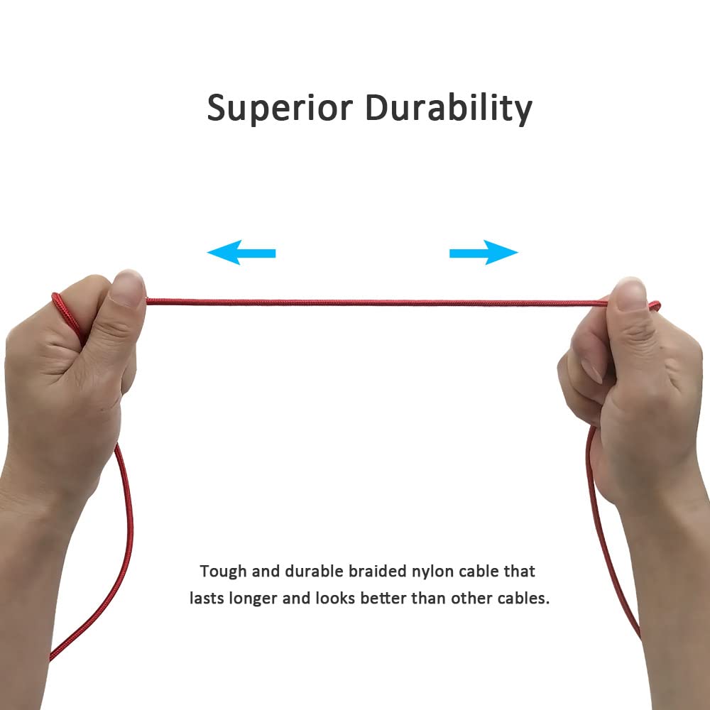 QJYTH Chat Link Cable Compatible with Elgato HD60,HD60S,HD60Pro, Party Chat Link Audio Adapter Cable Fit for PS4, PS5, Xbox One Chat Wire 2.0 M (Red)