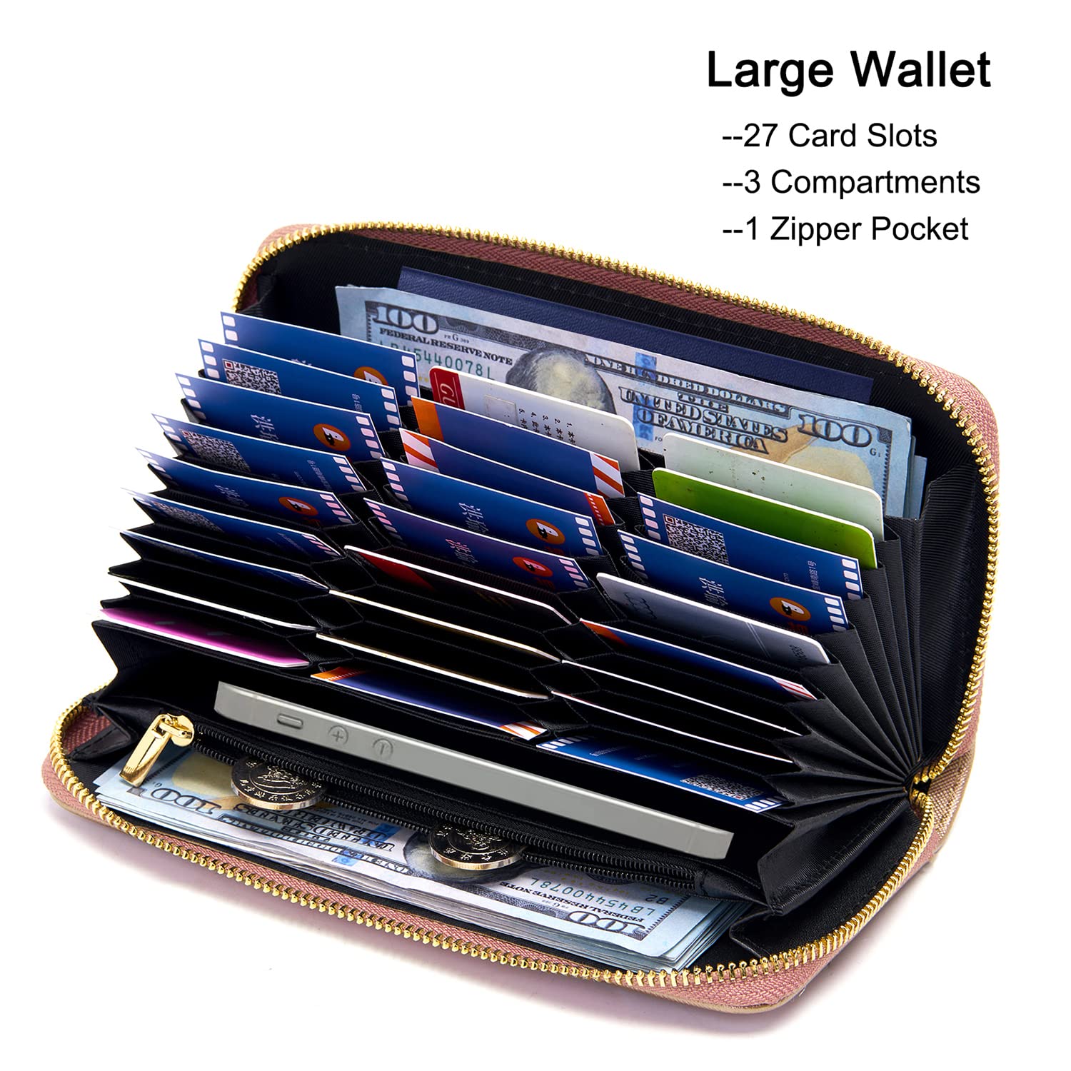 Soperwillton Purses for Women Handbag Set Large Top handle Tote Shoulder Bag Ladies Satchel Matching Wallet Black 3pcs