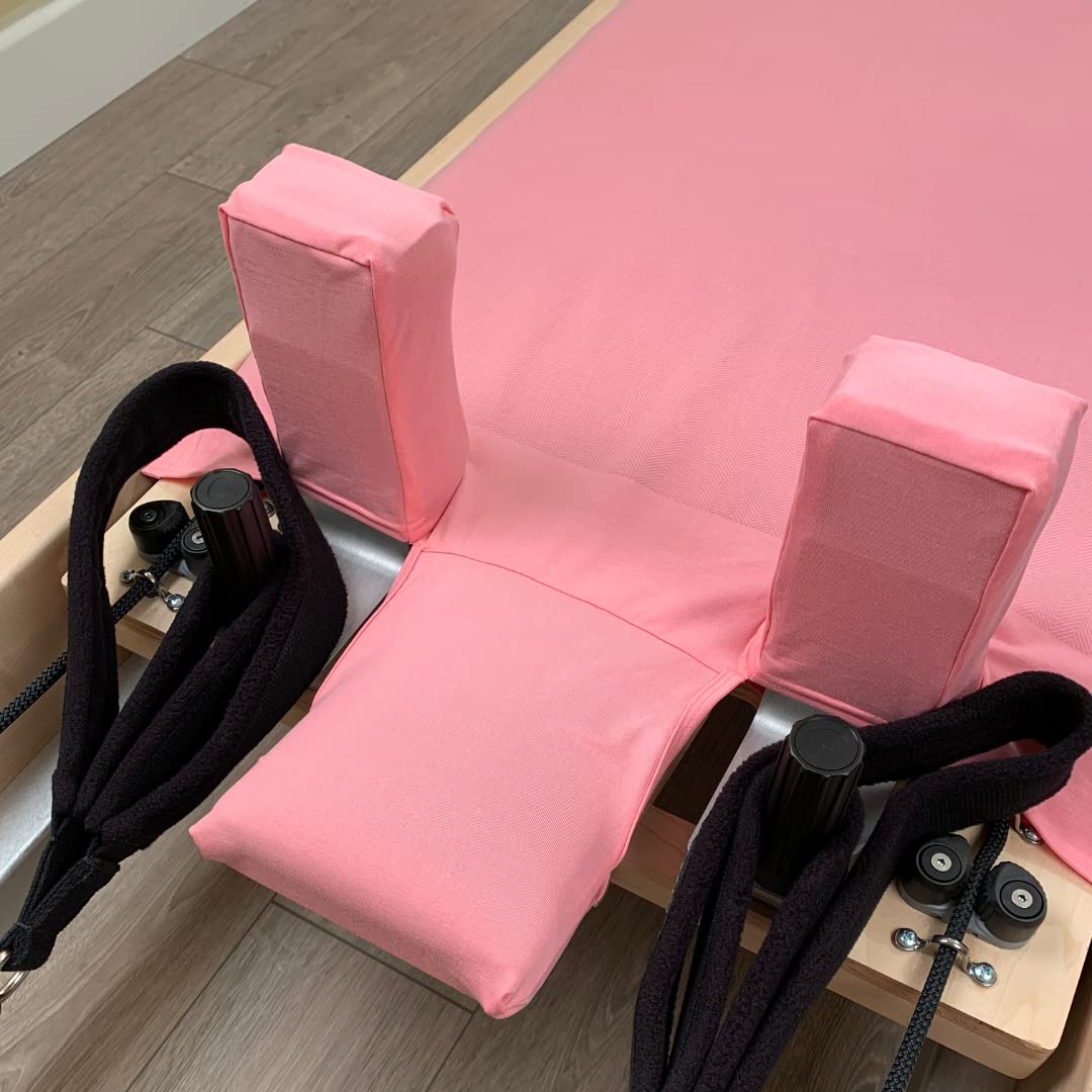 ReformerFit Pilates Towel/Cover with Total Coverage for Reformer - The Studio - Flat End (Peony Pink)