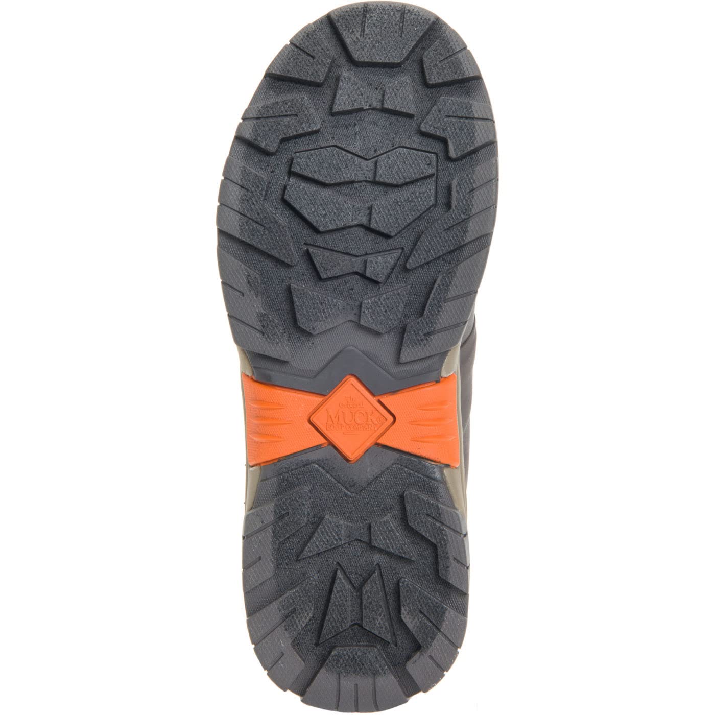 Muck AXMZ907M7 Men's Apex Mid Zip Dark Brown/Orange 7 Mens