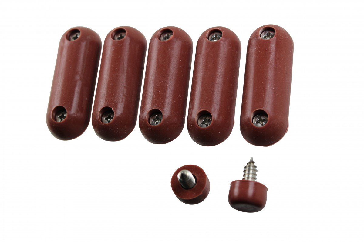 Renovators Supply Manufacturing Toilet Seat Bumper, 7 Brown Silicone Toilet Seat Bumpers
