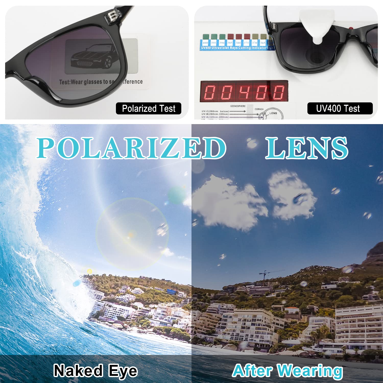 Myiaur Classic Sunglasses for Women 2024 Polarized Sunglasses Driving Anti-Glare UV Protection