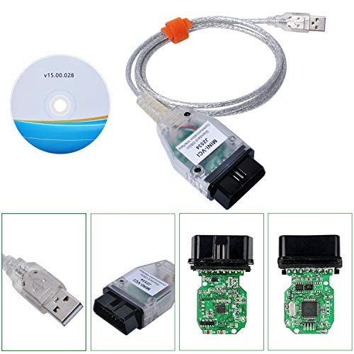 Mini VCI J2534 Cable,OBD2 Cable Connector Scanner Adapter Fit for TIS Techstream V14 V15, Programming Diagnostic Cable, OBD II Adapter Connector Cable Scan Tool, Support Win XP/ WIN7 WIN10