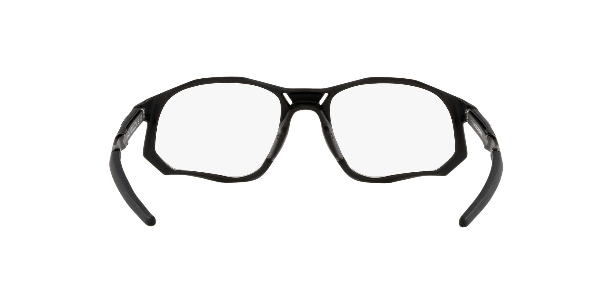 Oakley Men's Ox8171 Trajectory Rectangular Prescription Eyewear Frames, Satin Black/Demo Lens, 57 mm