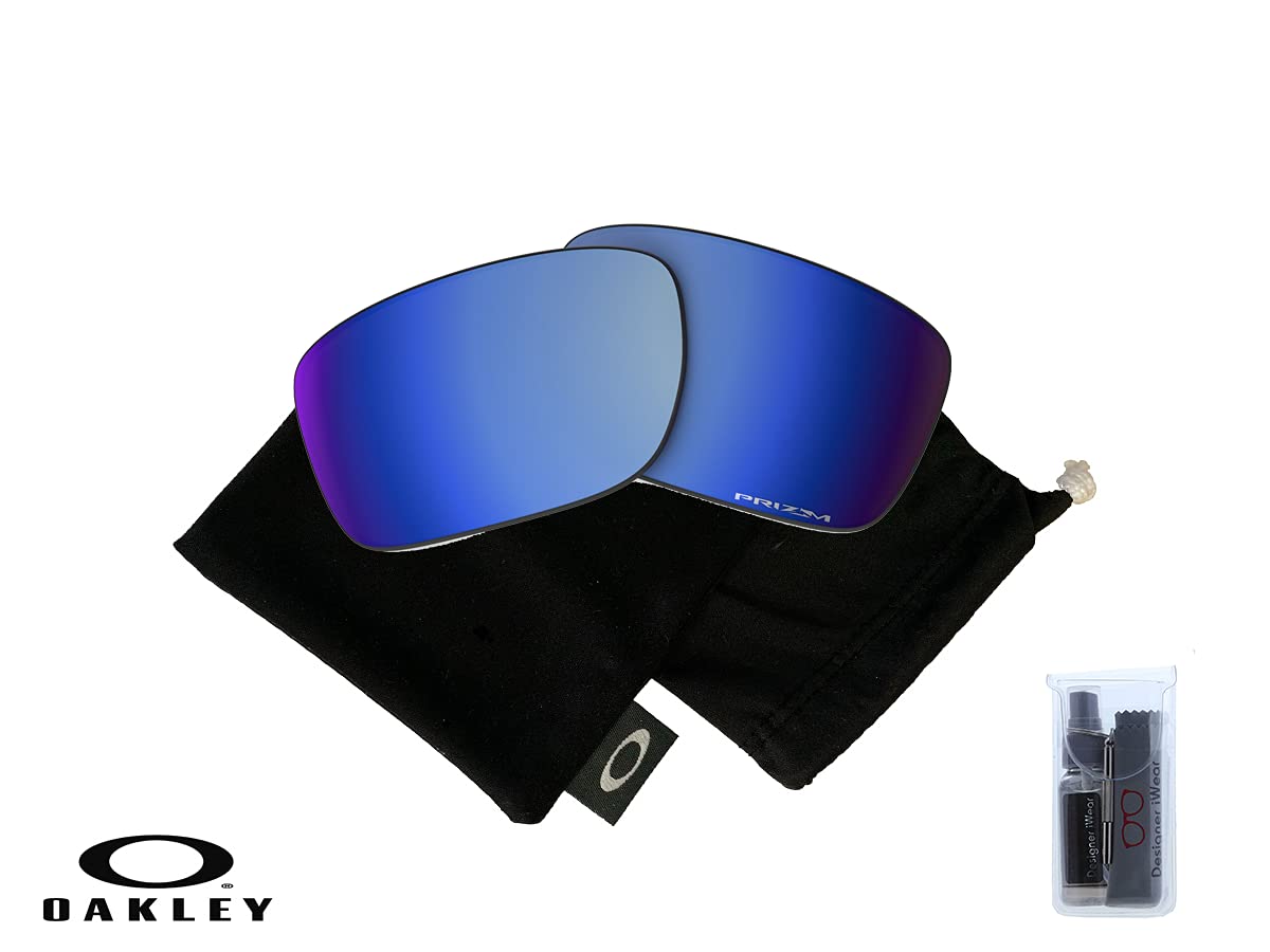 Oakley Original Turbine OO9263 PRIZM Deep Water Polarized Replacement Lenses For Men For Women + BUNDLE with Microfiber Cloth Bag + BUNDLE with Designer iWear Eyewear Kit