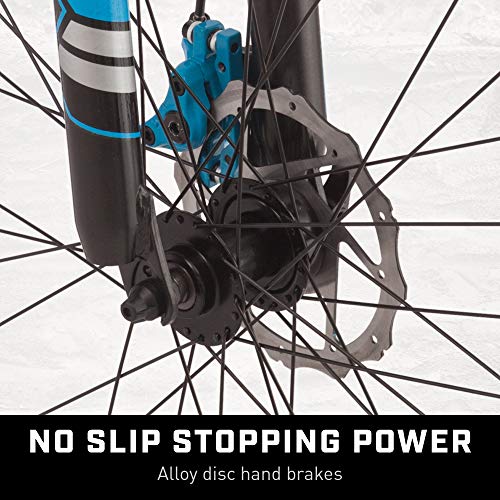 Mongoose Impasse HD Mountain Bike, Men and Women, 29-Inch Wheels, Aluminum Frame, Twist Shifters, 21-Speed Rear Deraileur, Front and Rear Disc Brakes, Charcoal