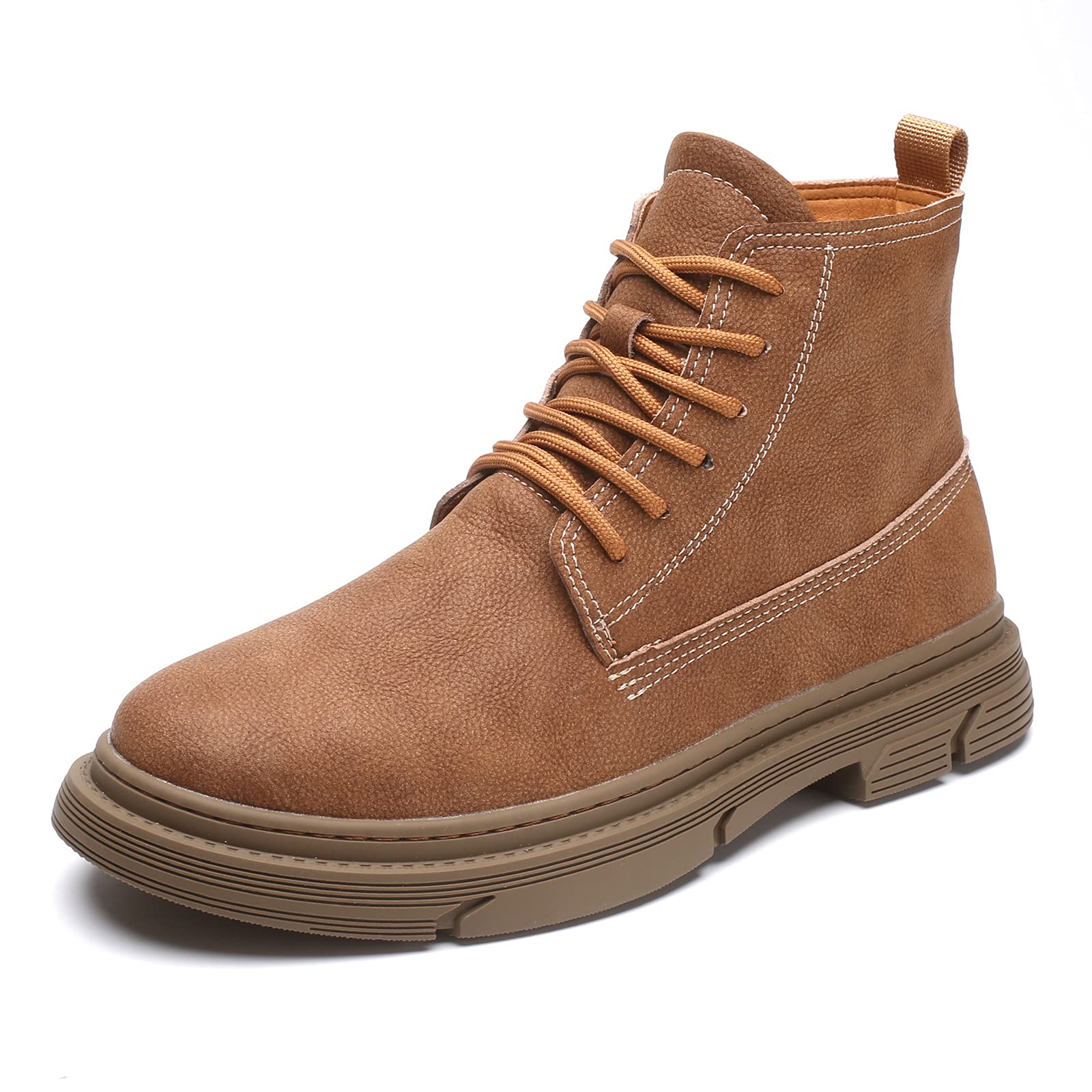 PUAMSS Men's Boots Casual Boots for Men Outdoor Hiking Boots Non Slip Motorcycle Mens Chukka Boots