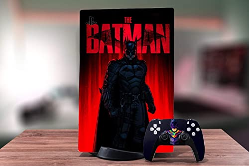 PEYANZ Skin Compatible with P.S.5 Console(Disk Edition) and Controllers Vinyl Sticker, Durable, Scratch Resistant, Bubble-Free