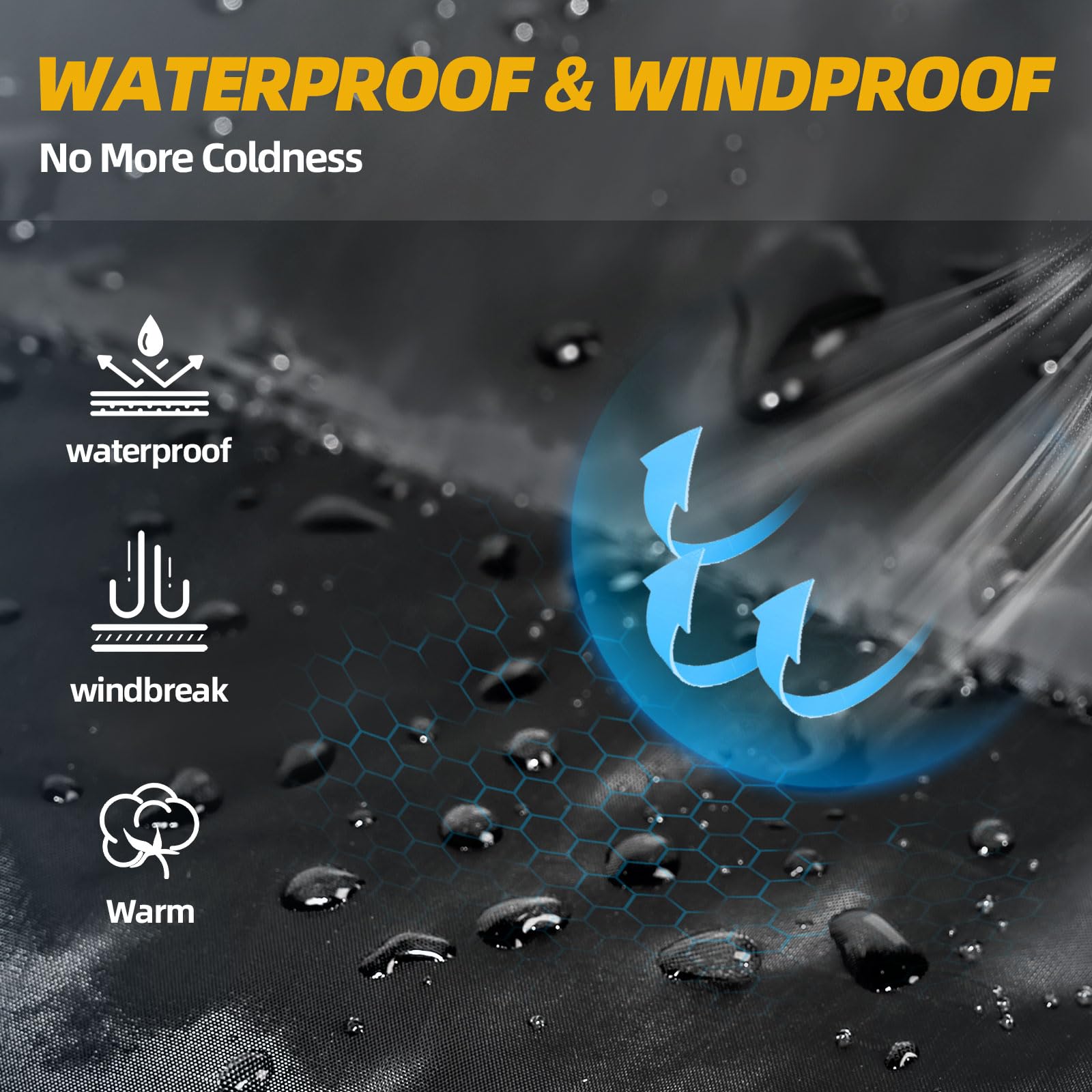 MAXOV Wearable Camping Blankets Extra Thickness, Large Warm Poncho Waterproof Packable Outdoor Puffy Sleeping Bag Windproof Hooded Camp Quilt Travel Hiking Backpacking Picnic Cold Weather