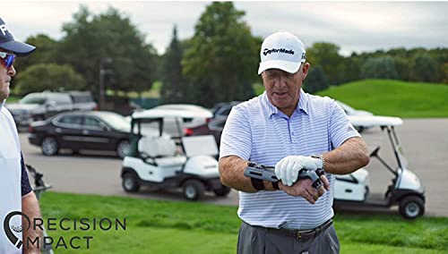 Precision Impact Golf Pure Swing Products Swing Trainer | Training Aid: Crisp Ball Striking, Proper Wrist Set, Backwing Rotation, Swing & Club Head Lag