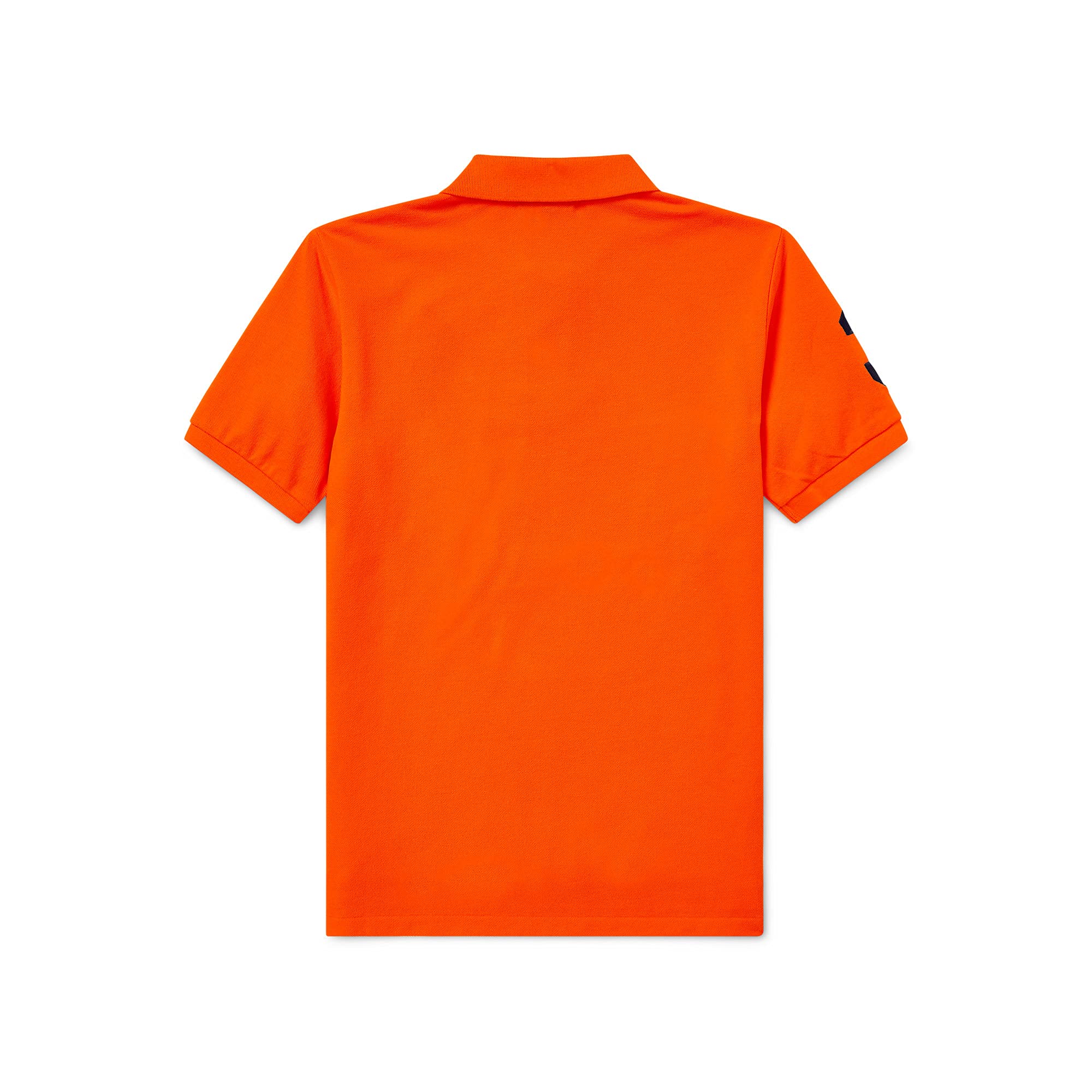POLO RALPH LAUREN Boy`s Classic Fit Mesh Polo Shirt (Sailing Orange(610482)/Black, Large)