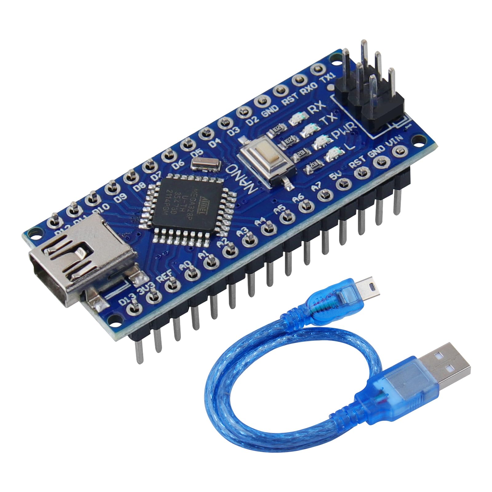 Mini Nano V3.0 ATmega328P Microcontroller Board w/USB Cable for Arduino