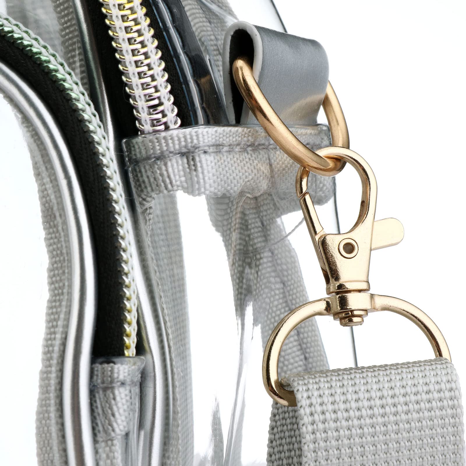 Vistatroy Clear Purse for Women Stadium Approved, Small Clear Clutch Crossbody Bag with Zippers