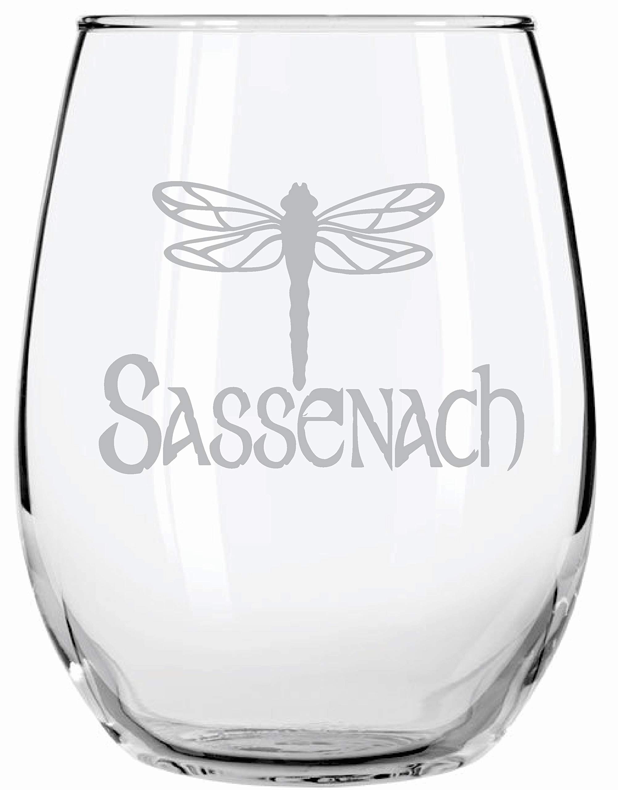 Sassenach Dragonfly Gaelic Scottish Glass | Outlander Highlander Fans with Dragonfly | Perfect for women and men that Identify with Irish, Scottish, Celtic or Gaelic Heritage or Just Enjoys the Series