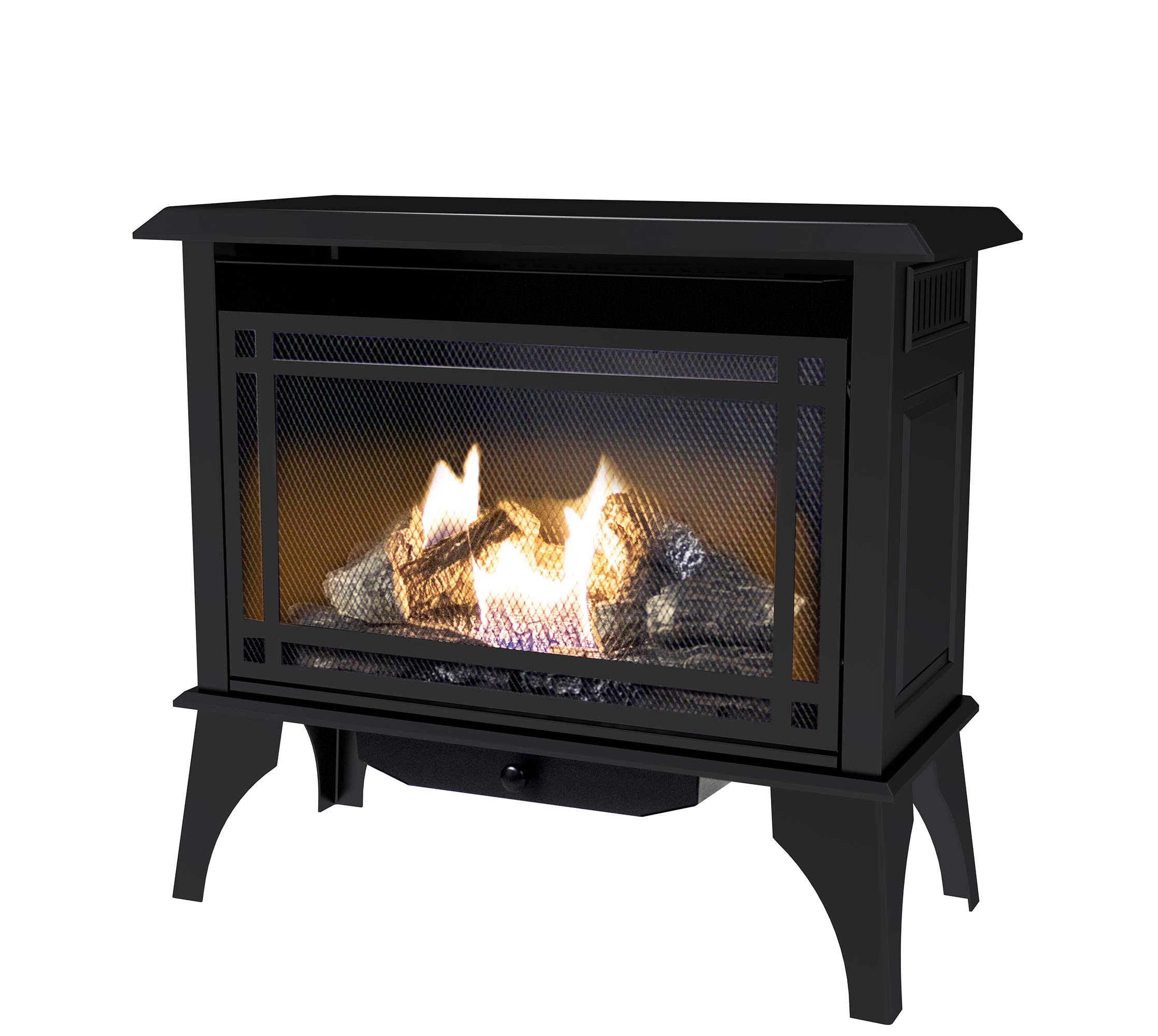 Pleasant Hearth VFS2-PH30DT 30,000 BTU 32" Intermediate Gas vent free stove, Black