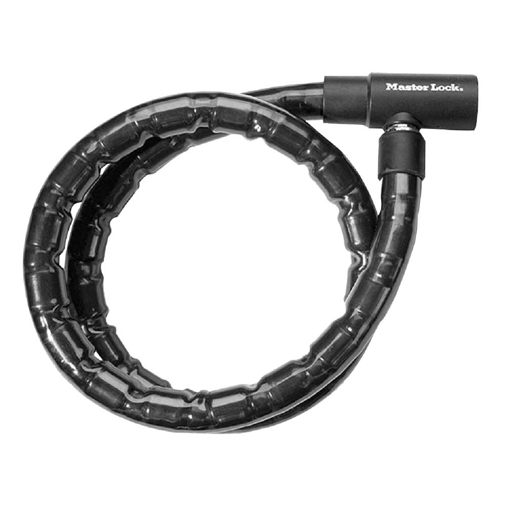 Master Lock 8218DPS Keyed Cable Lock, 6 foot, Black