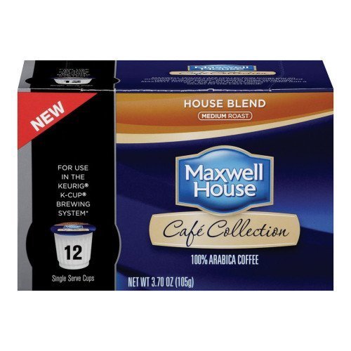 Maxwell House Cafe Collection House Blend Medium Roast Coffee, 12 count, 3.7 oz