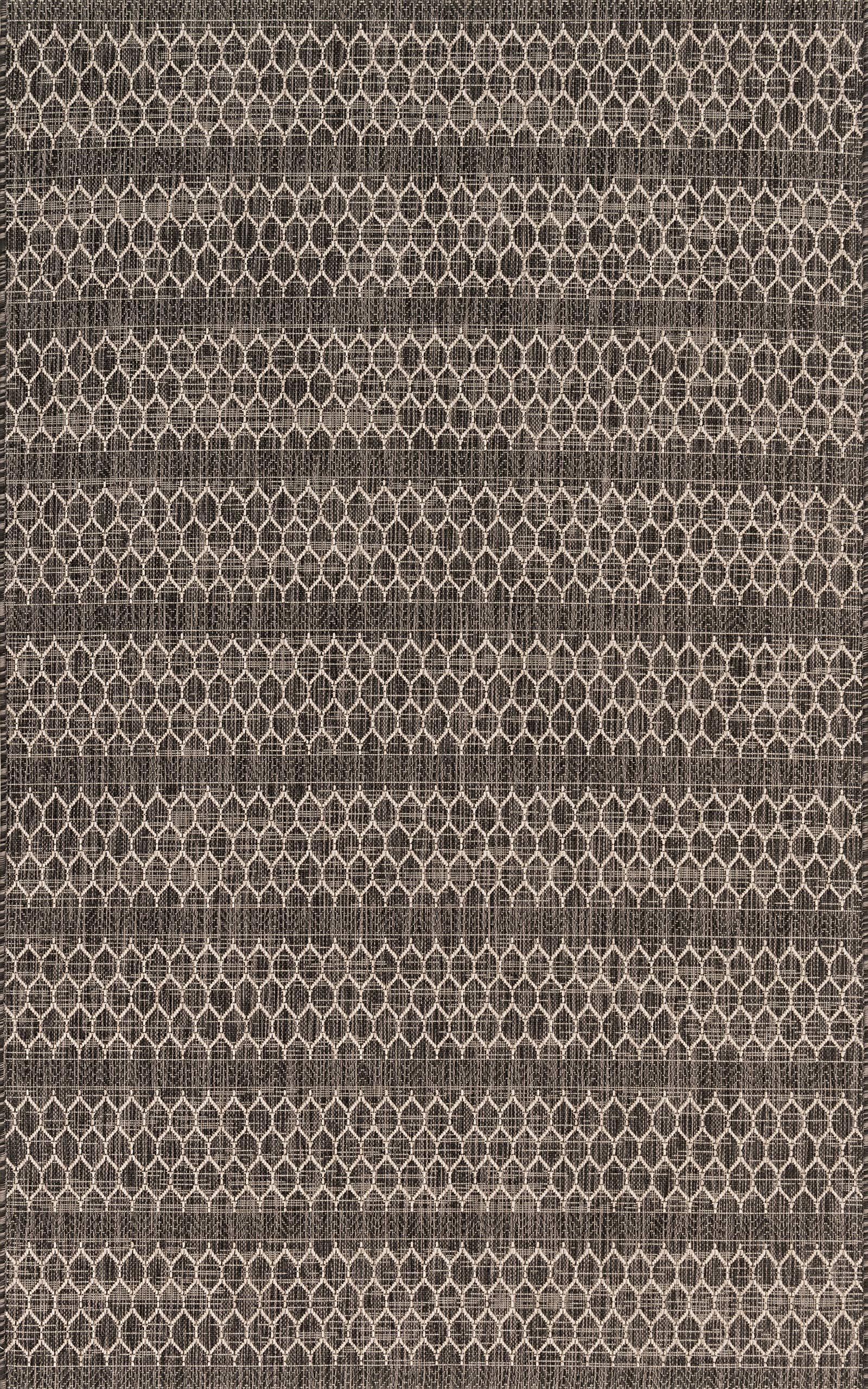 Loloi Isle Collection IE-01 Black/Grey 3'-11" x 5'-10" Accent Rug