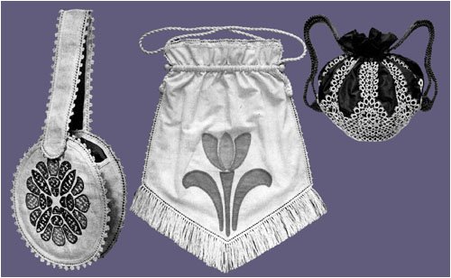 Mary Fitch #9 - WWI Era Purses & Bags in Crochet & Tatting c.1917