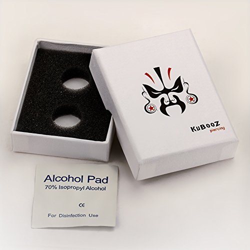 KUBOOZ 3 Pairs Set Prevent Allergy Acrylic Ear Plugs Tunnels Gauges Stretcher Piercings 1/2"