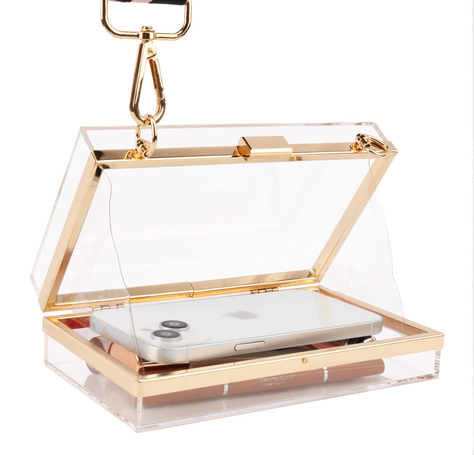 WEDDINGHELPER Women Clear Purse, Shoulder Handbag Stadium Approved, for Sports Concert Prom Party Present