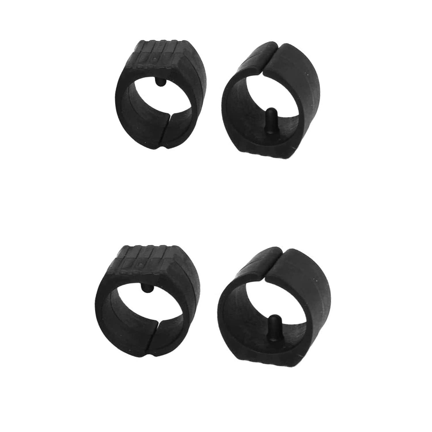 Open Foot pad Furniture Pipe Foot Bayonet pad Anti-Skid Rubber Plastic Open Bayonet Rubber Round Pipe Foot pad (10, ID:1.26 inch(32MM)