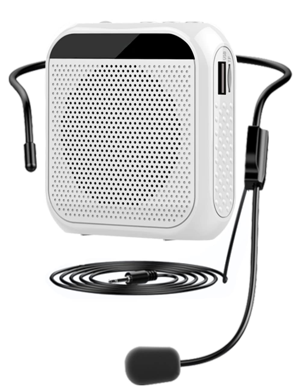 Qulable Voice Amplifier for Teachers Portable Amplifier, Rechargeable Teacher Microphone, Mini Amplifier System, Classroom Microphone Outdoor Loudspeaker for Teachers/Metting/Tour Guide